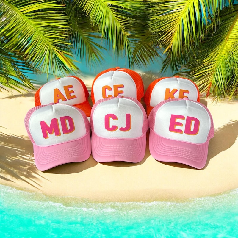 Hat With Initials - Etsy