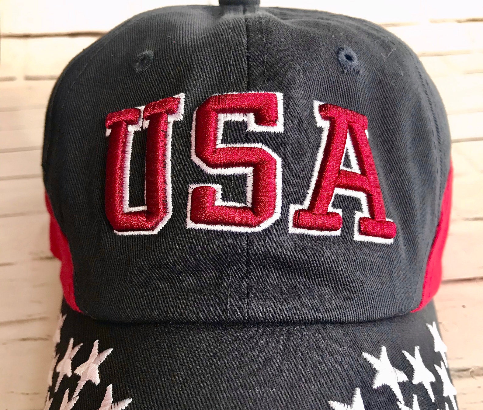 American Flag Hat Patriotic Hat USA Flag Hat Stars and - Etsy