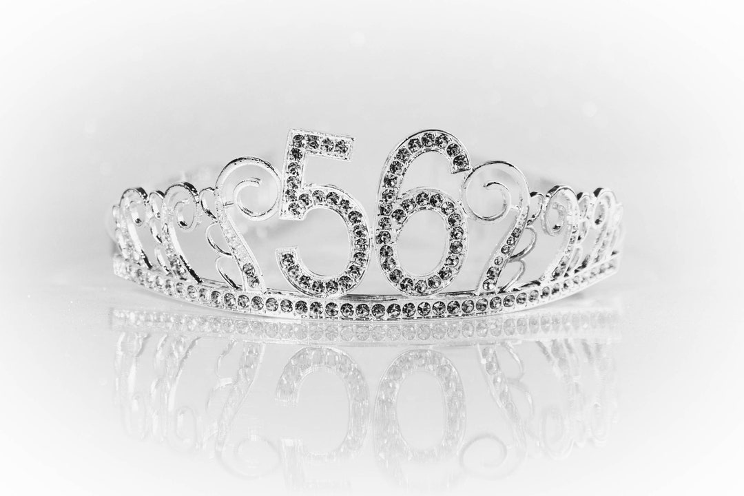 56th Birthday Tiara, 56th Birthday Gift, 56 Birthday Party Tiara, 56th ...