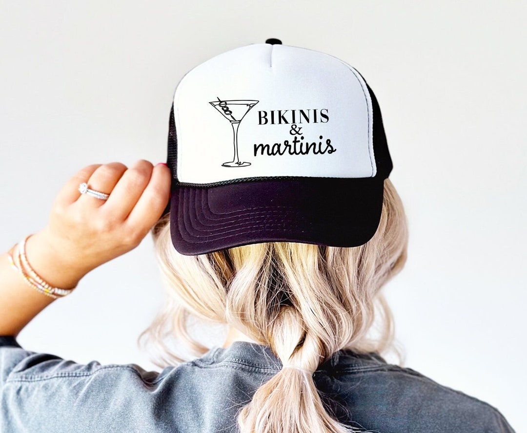 Martini Party Hats | Bikinis and Martini Bachelorette Hat | Tini Bit ...