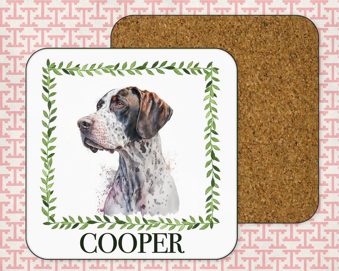 English Pointer Coasters. Custom German Shorthair Pointer Gifts ...