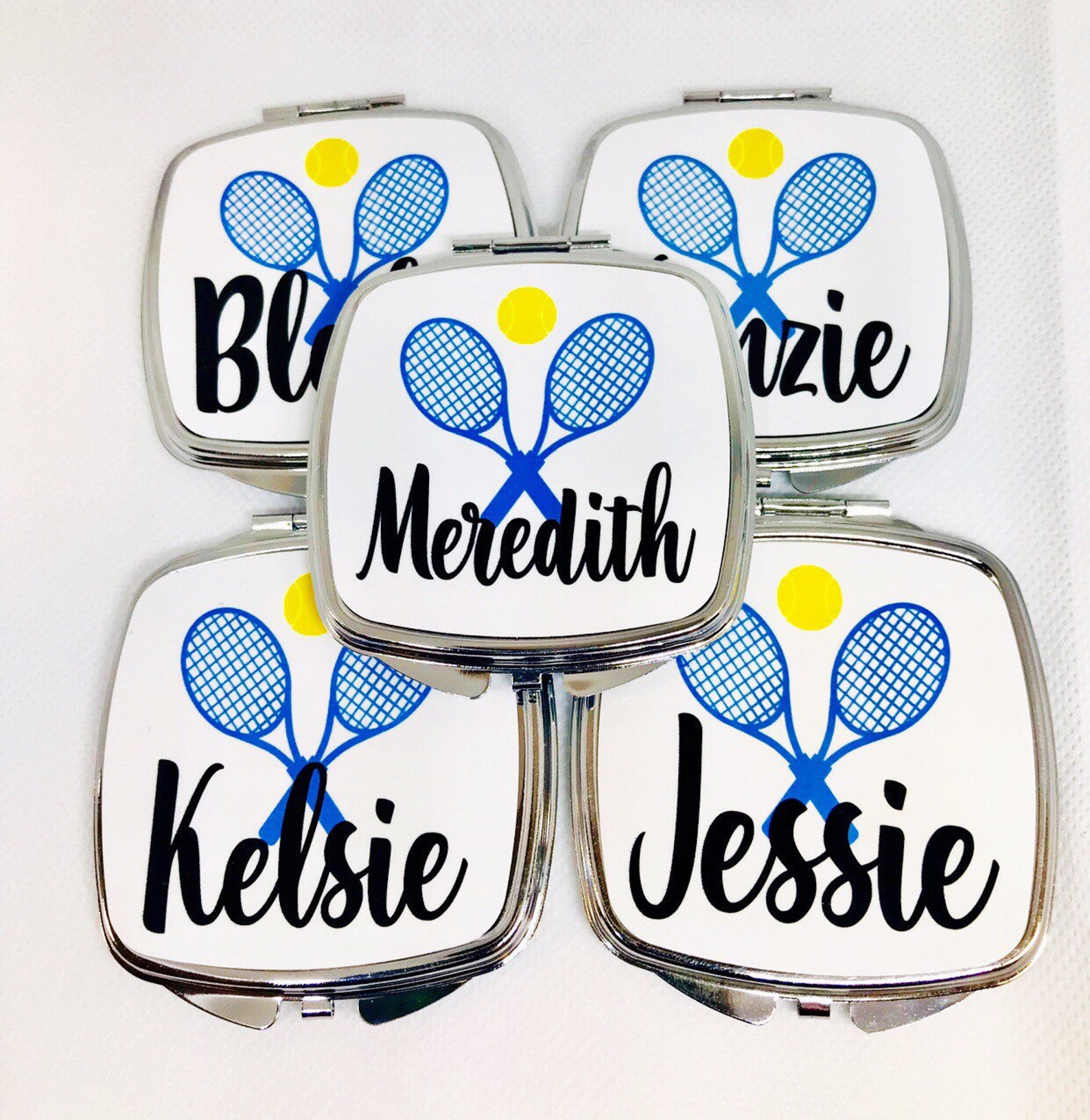 Tennis Team Gift | Tennis Party Favor | Tennis Make up Mirror | Tennis ...