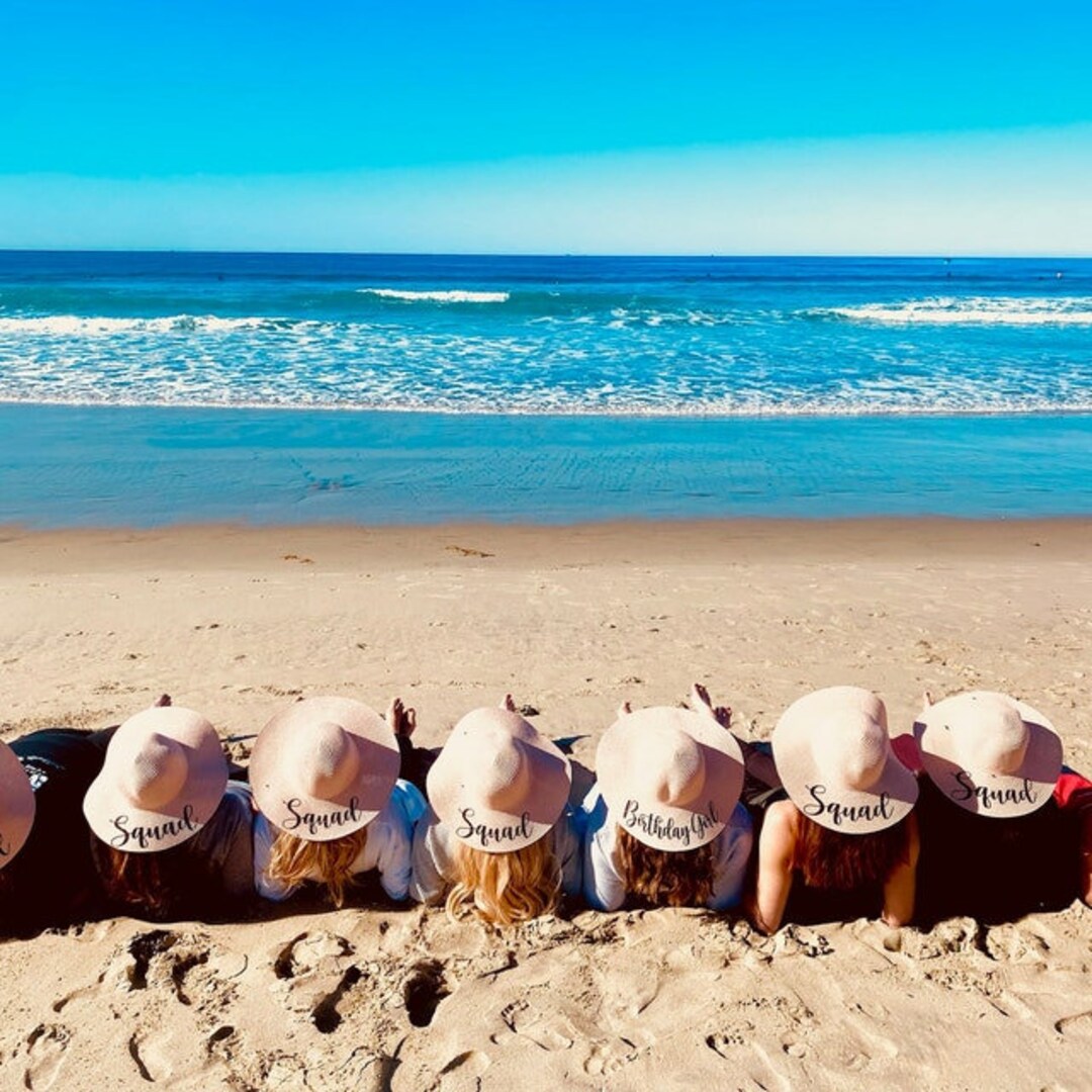 Beach Party Hat | Birthday Girl Hat | Birthday Favors | Bride Beach Hat ...