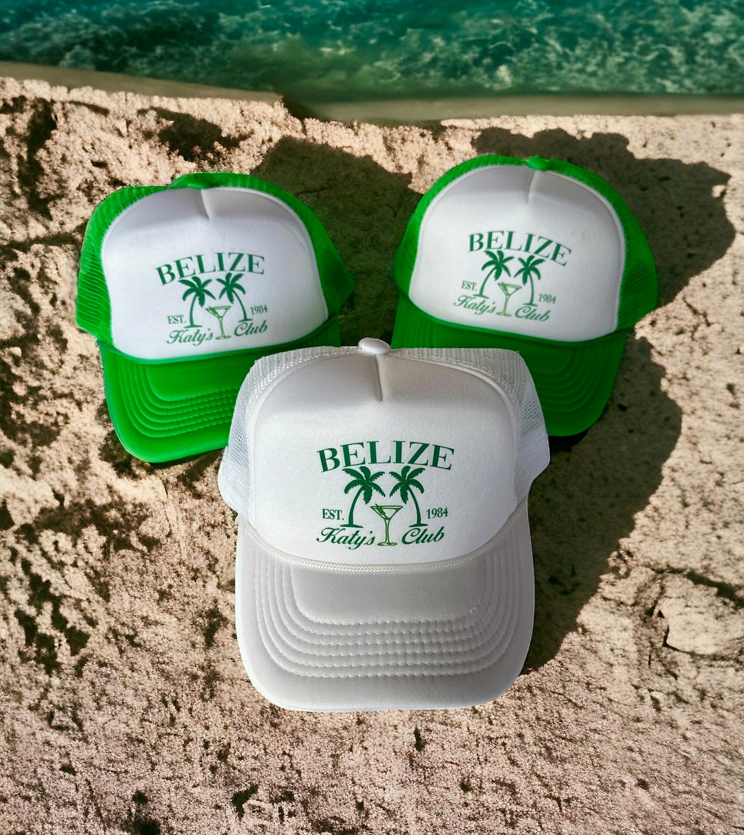 Beach Trucker Hats | Beach Birthday Hat | Beach Bachelorette or ...