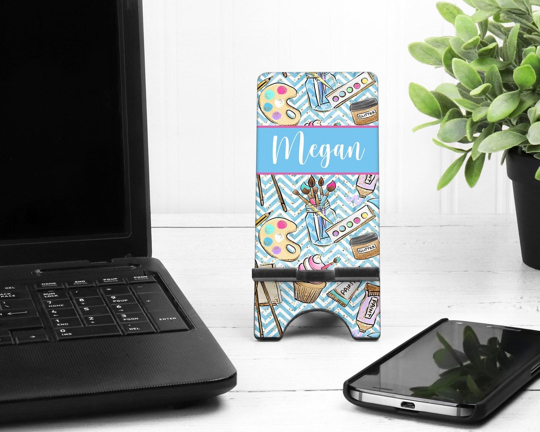 Artist Cell Phone Stand. Custom Phone Stand, Art Themed Gift. Artist ...