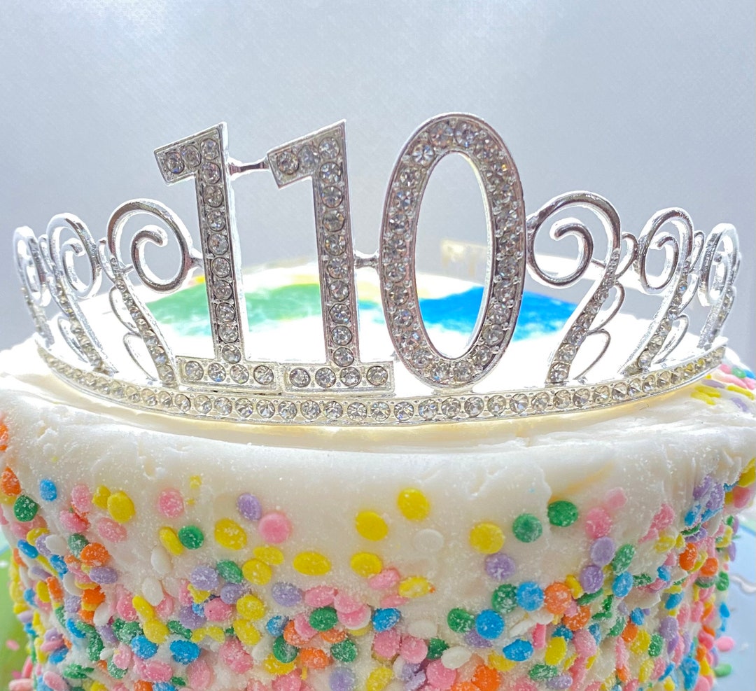 110th Birthday Tiara, 110 Birthday Gift, 110th Birthday Party Tiara ...