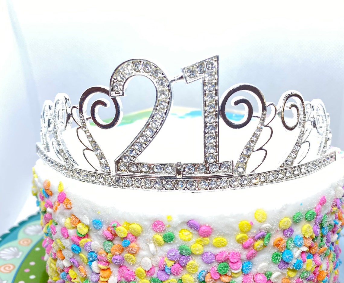 21st Birthday Tiara Birthday Headband 21st Birthday Party | Etsy