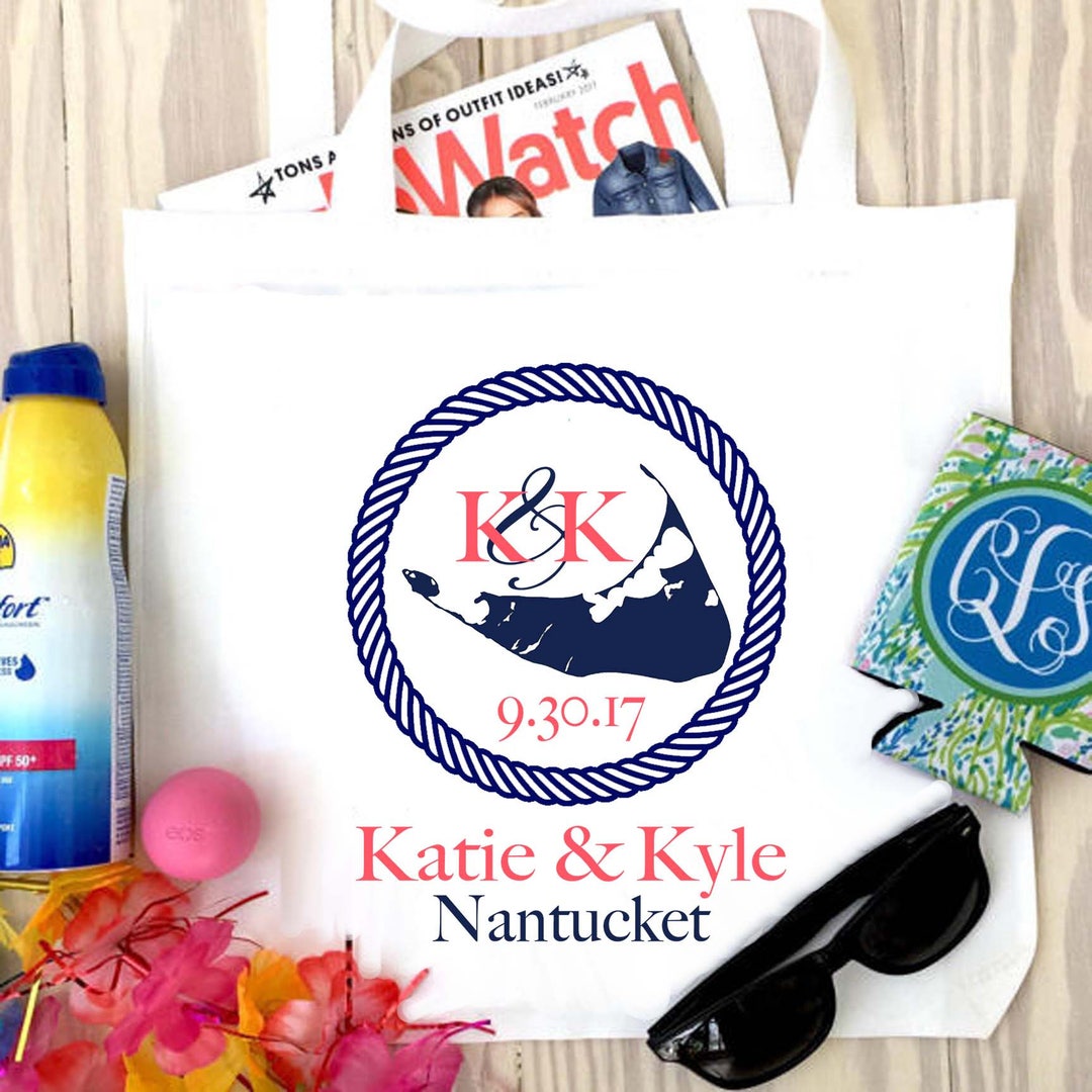 Nantucket Tote Bag. ACK Party Favors Nantucket Bachelorette - Etsy