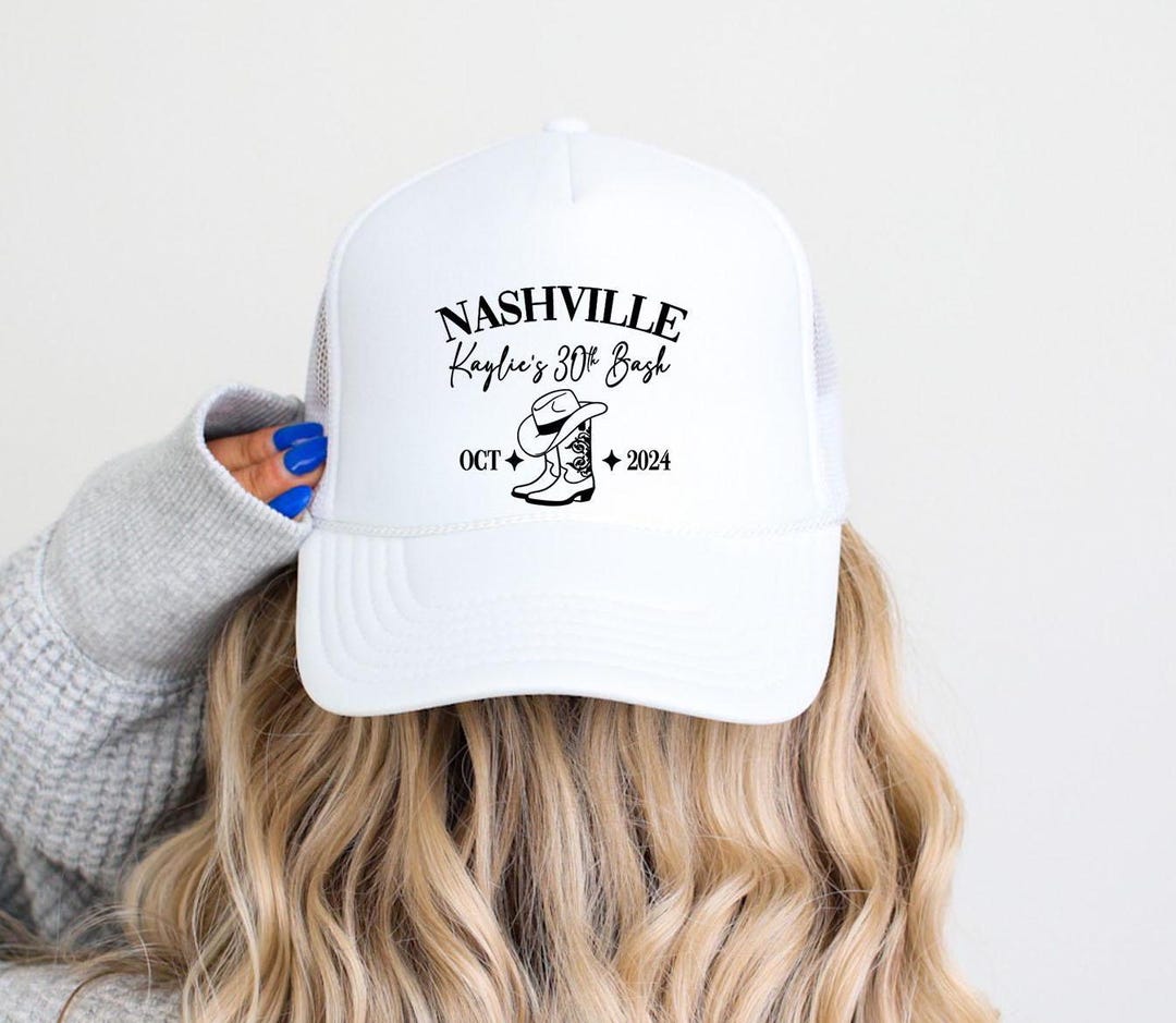 Cowgirl Party Hat | Nashville Bachelorette Trucker Hats | Birthday ...