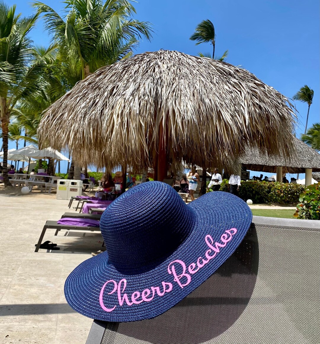 Beach Party Hat |birthday Girl Hat |birthday Favors | Bride Beach Hat ...