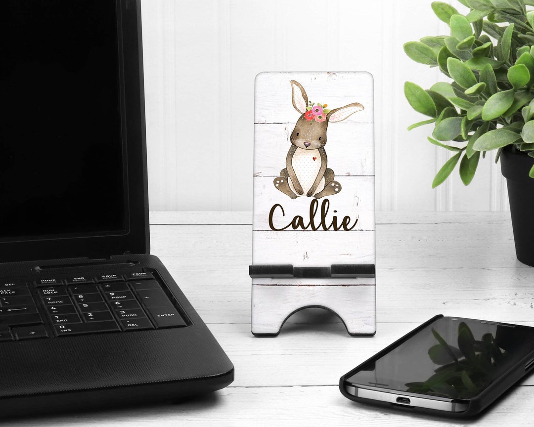 Bunny Phone Stand. Personalized Rabbit Gift, Custom - Etsy