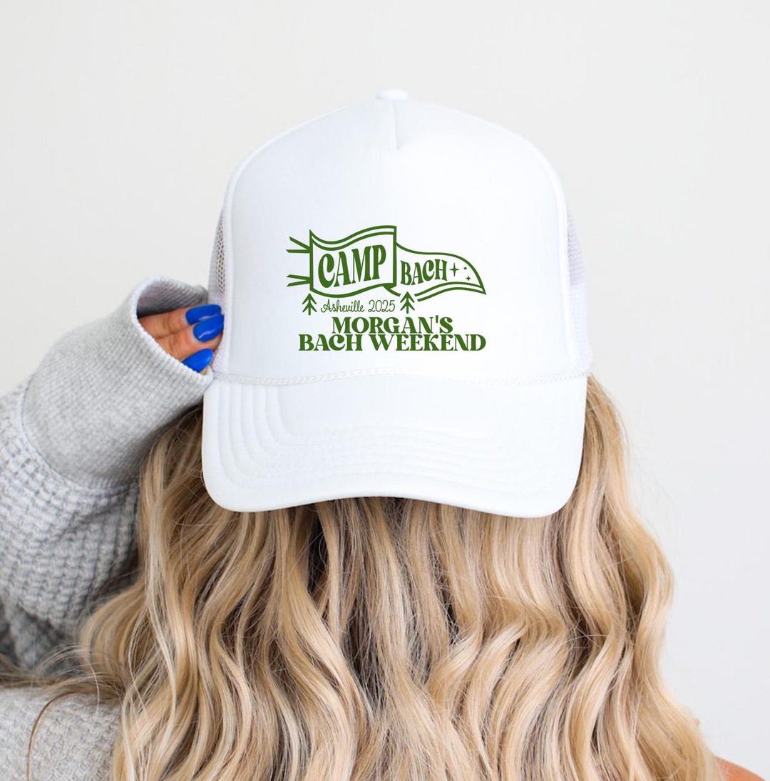 Camp Trucker Hat / Camp Party Hats | Camp Bachelorette Party Hats ...