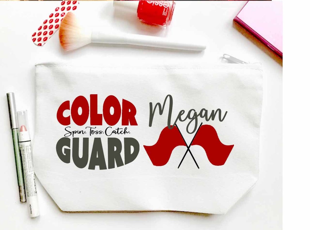 Color Guard Personalized Make up Bag. Custom Flag Core Bag ...