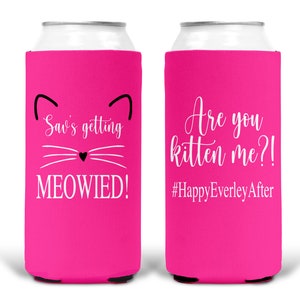 Cat Party Favors. Cat Bachelorette Getting Meowied. Custom Cat ...