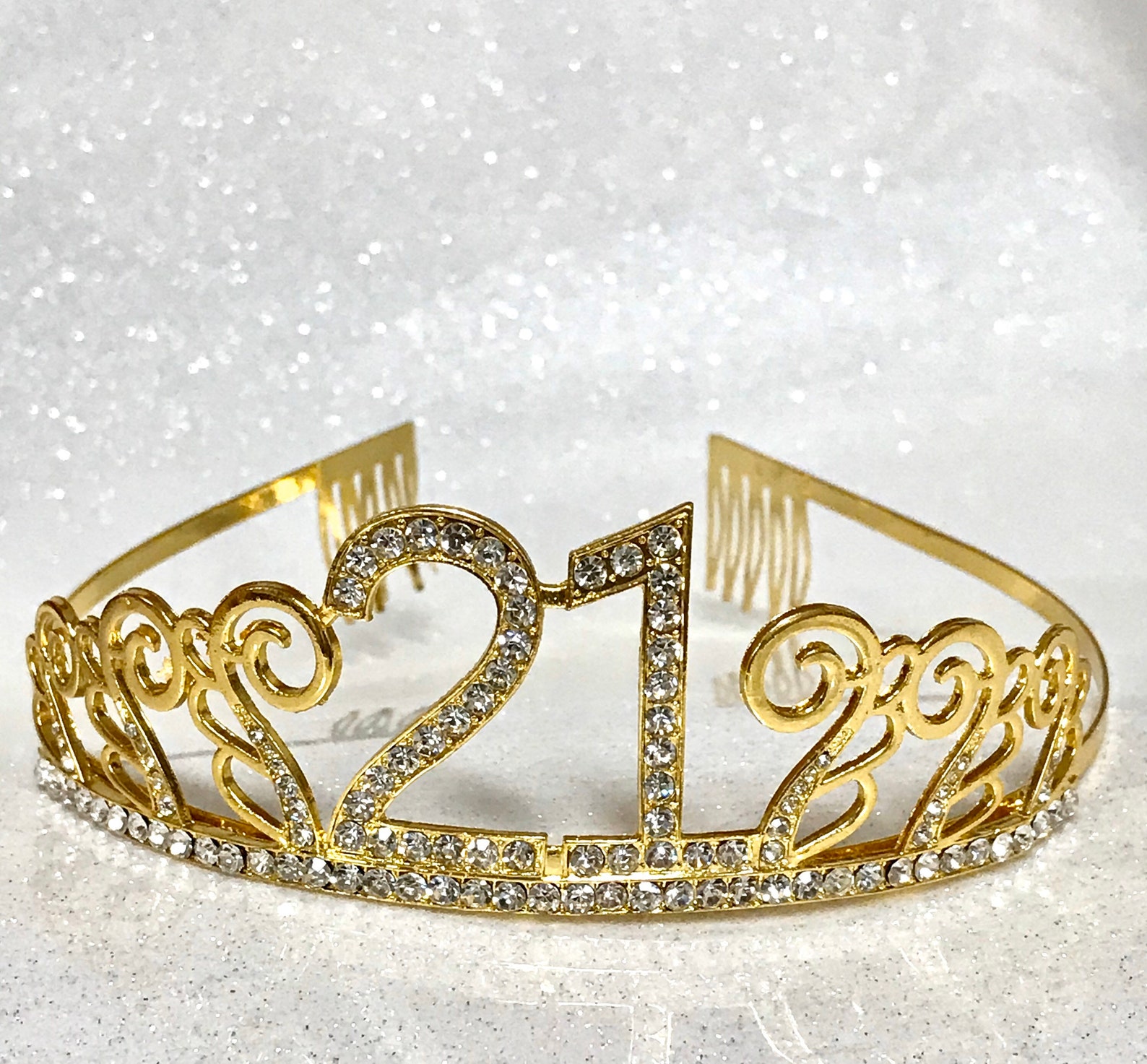 21st Birthday Tiara, Birthday Headband, 21st Birthday Party Tiara, 21 ...