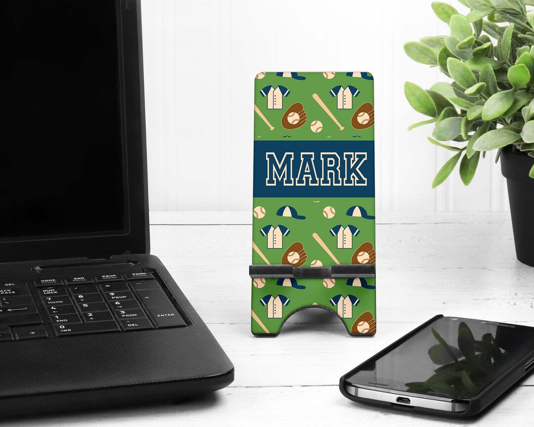 Baseball Cell Phone Stand. Custom Baseball Gift, Personalized Baseball ...