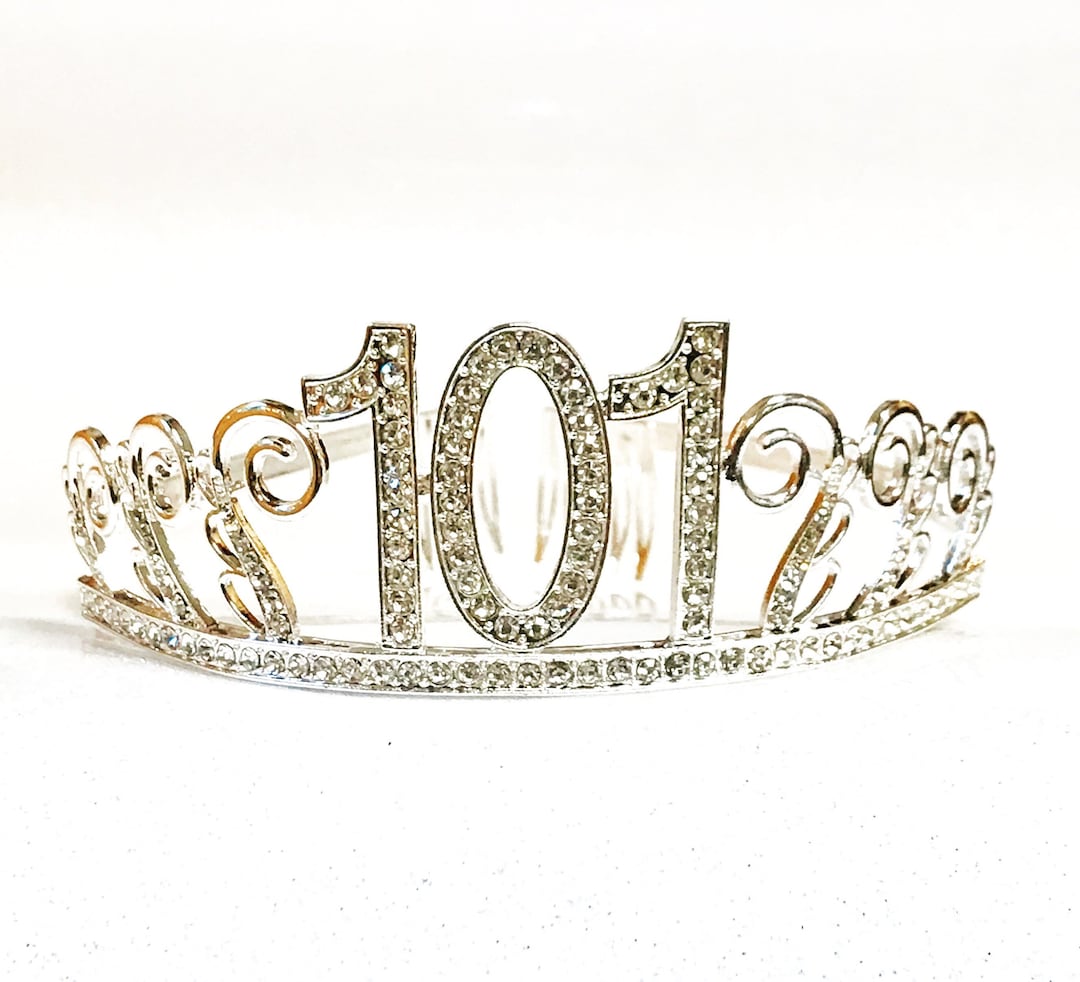 101 Birthday Tiara, Birthday Headband, 101 Birthday Party Tiara, 101 ...