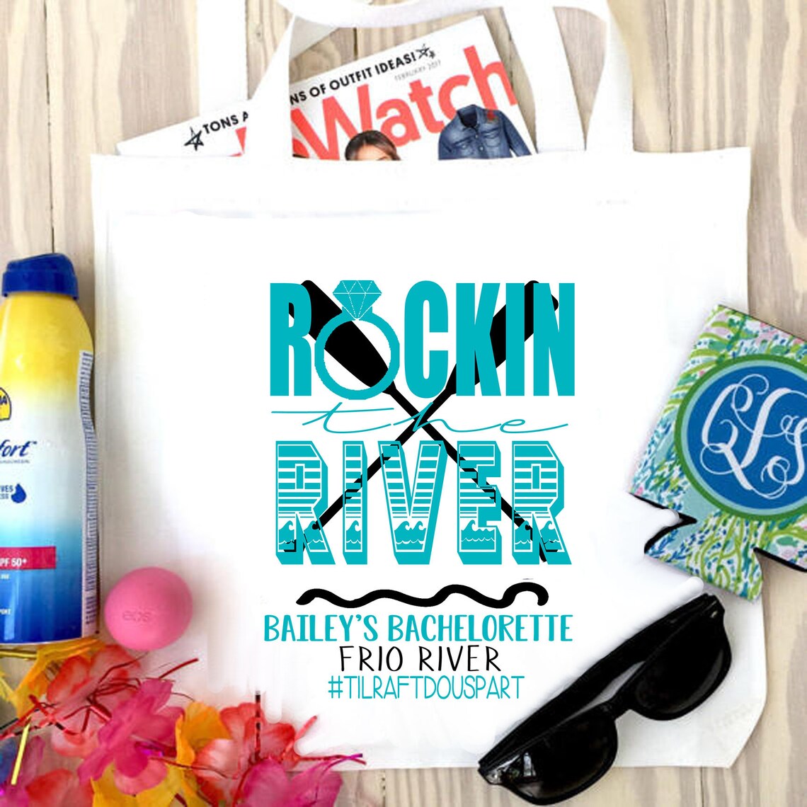 Float Trip Tote Bag. River Bachelorette or Girls Weekend Tote - Etsy