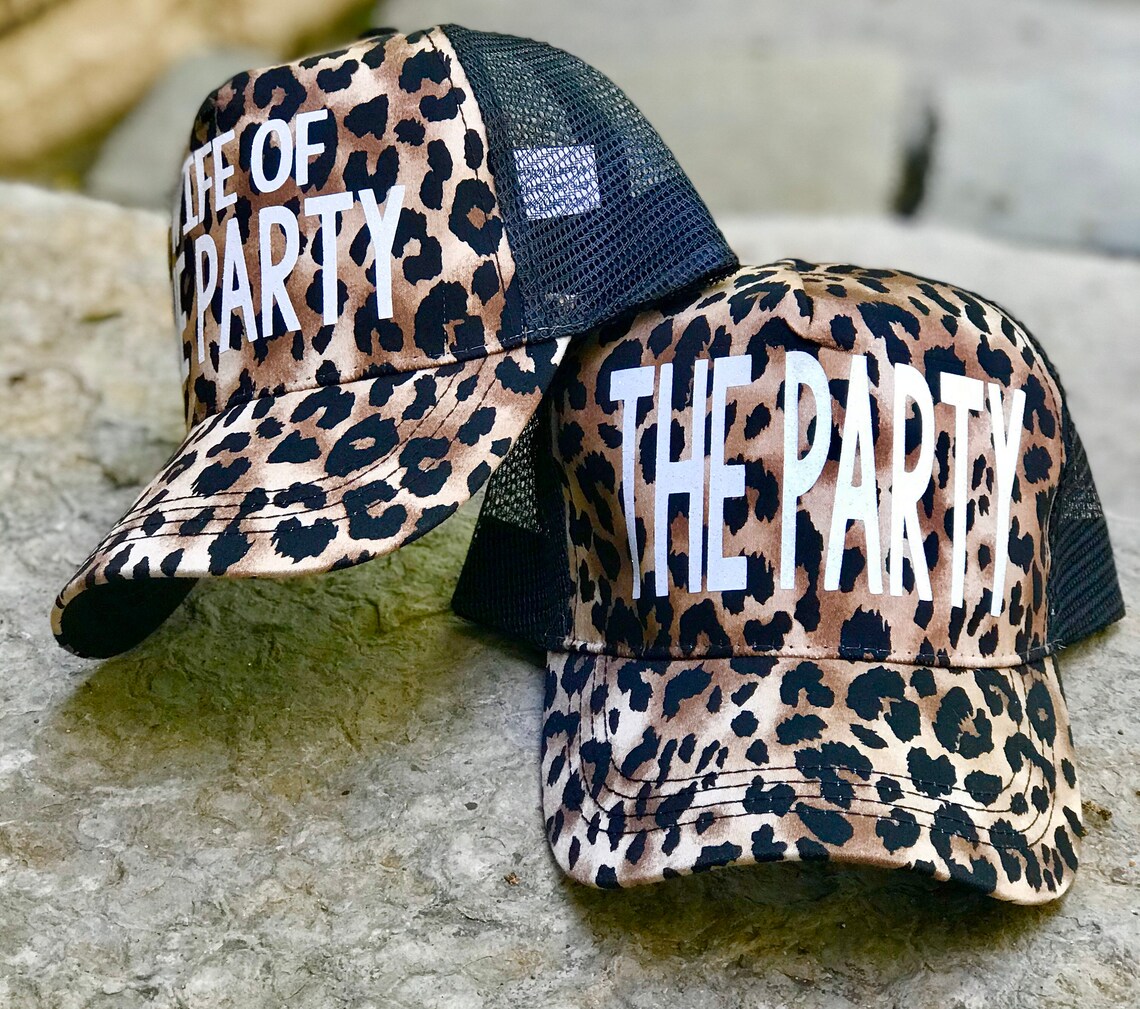Leopard Trucker Hat Birthday Trucker Hat Bachelorette - Etsy