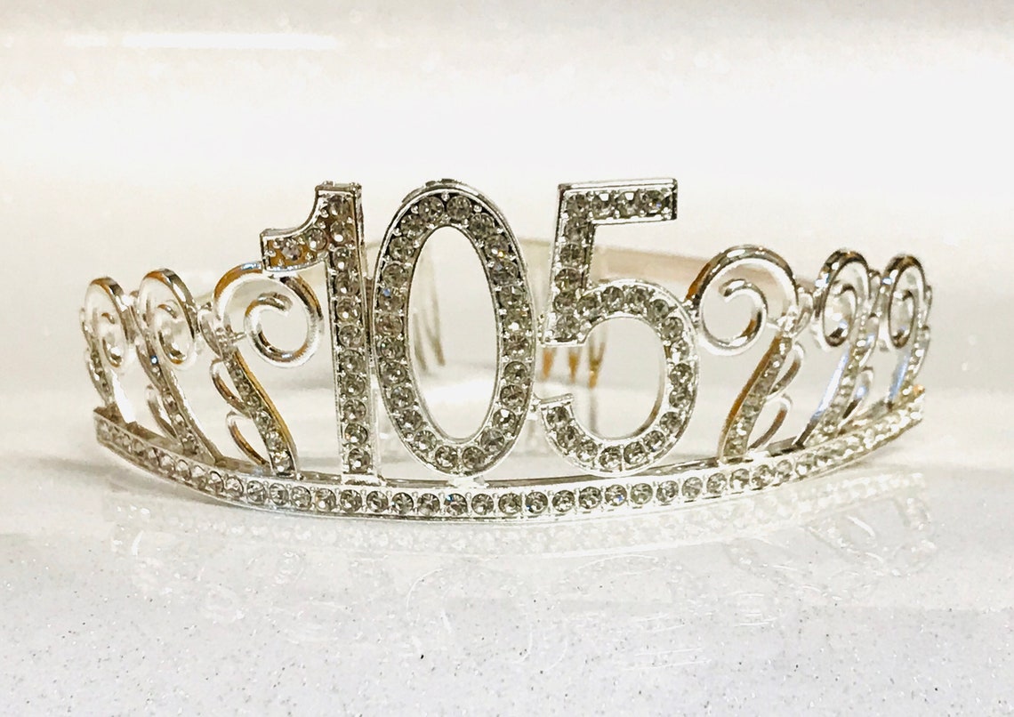 105th Birthday Tiara, 105 Birthday Crown, Birthday Party Decoration ...