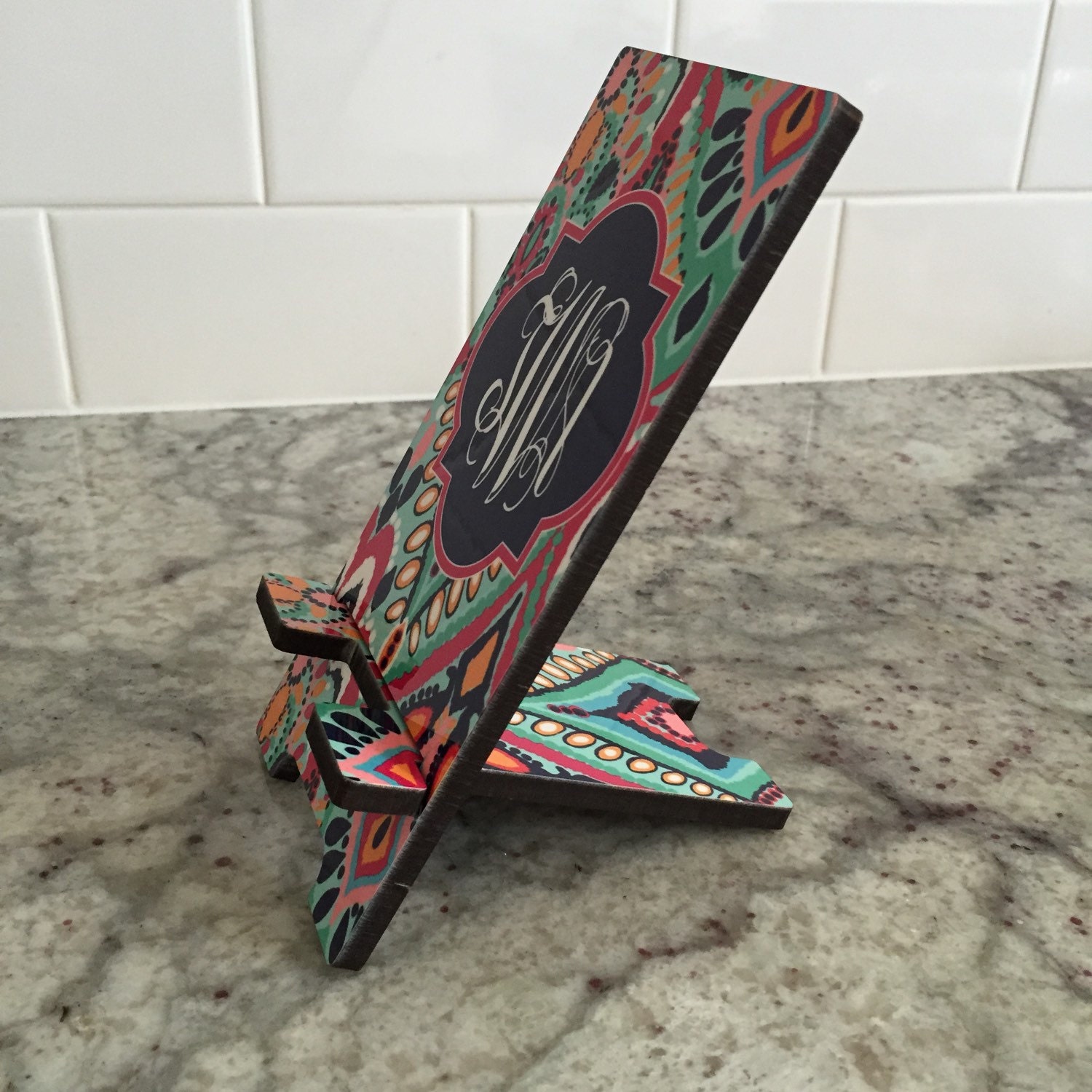 Rose Gold Strokes Phone Stand. Custom Phone Stand Great - Etsy