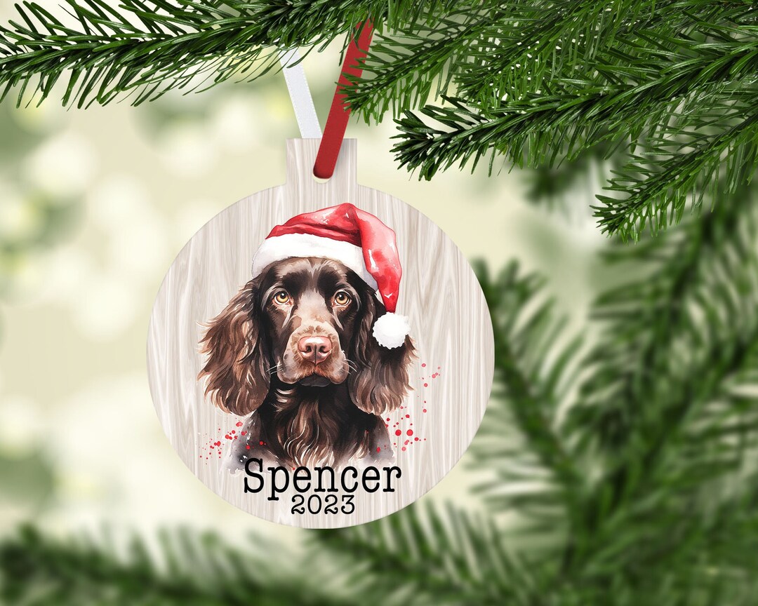 Boykin Spaniel Ornaments. Personalized Spaniel Ornament. Custom Liver ...