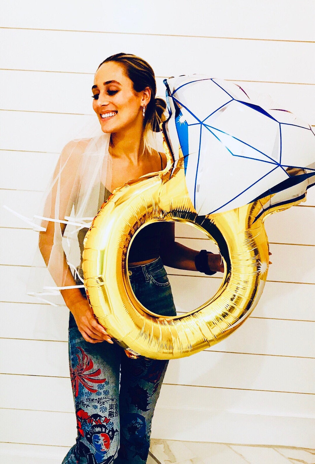 Diamond Ring Balloon | Bachelorette Party Decoration | Wedding Shower ...