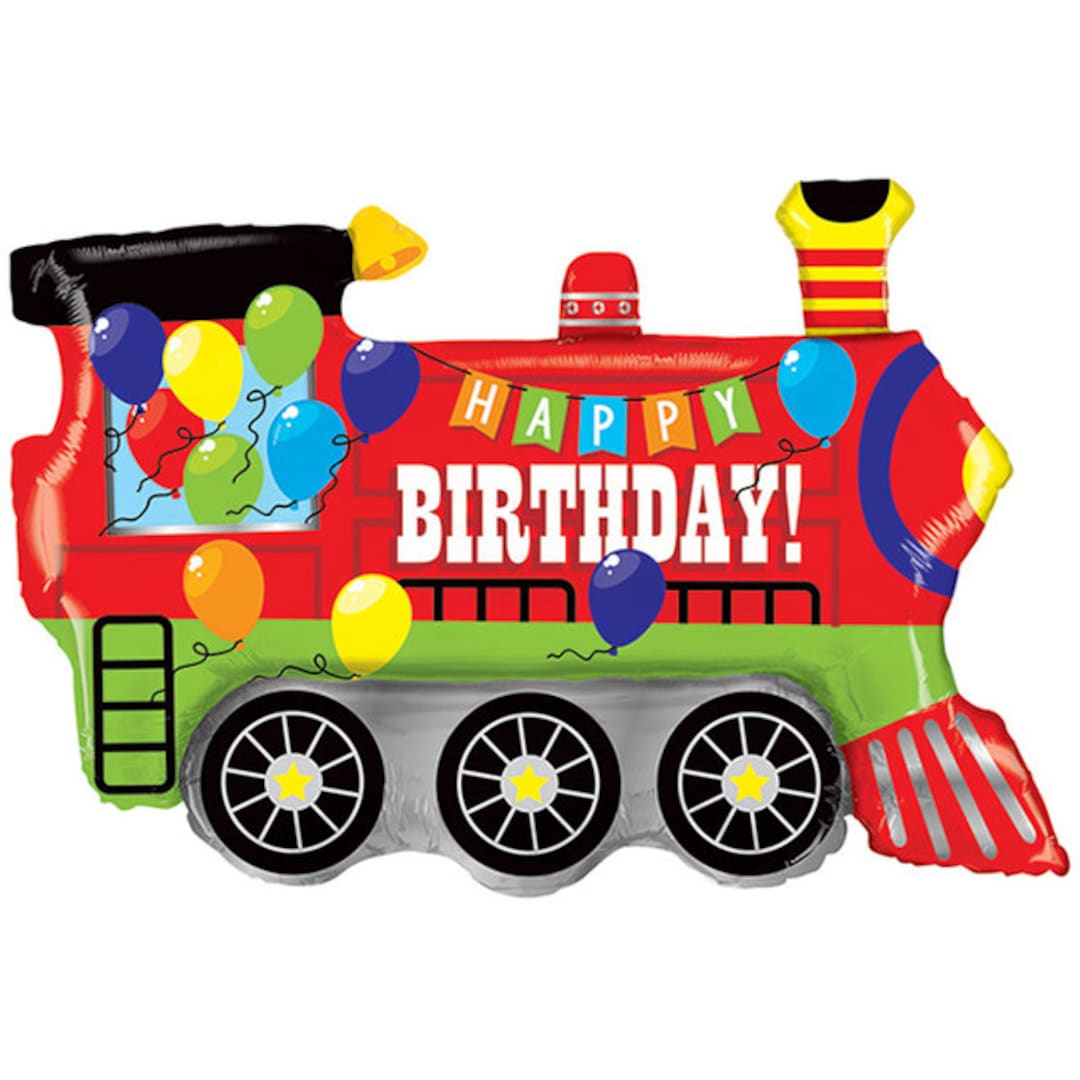 Train Balloon | Birthday Party Decoration |train Party Balloon | Large ...