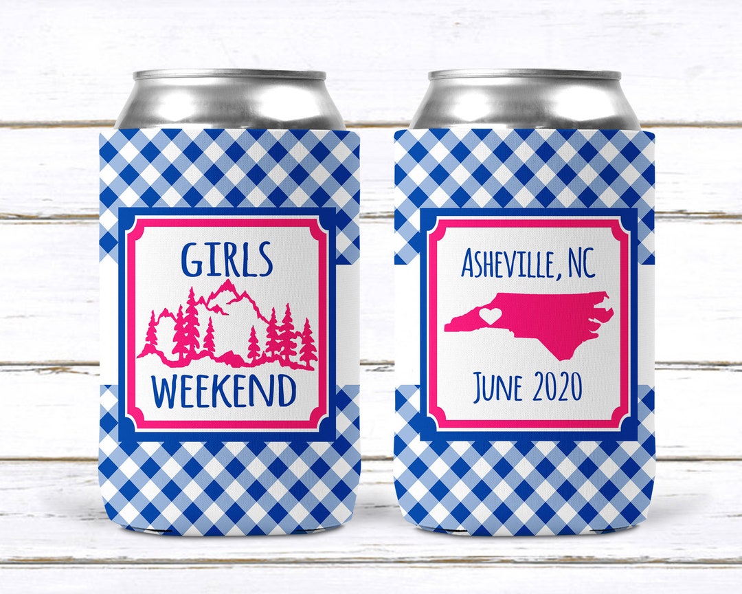 Gingham Mountain Party Huggers. Girls Mountain Weekend Bachelorette or ...