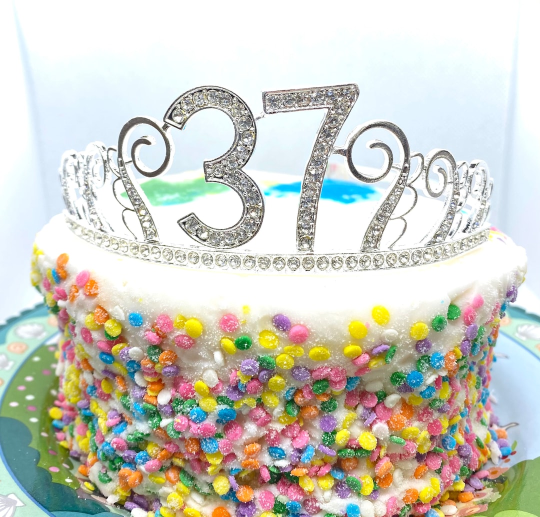37th Birthday Tiara, 37th Birthday Gift, 37 Birthday Party Tiara, 37th ...