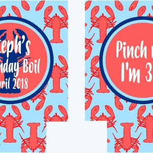 Lobster Party Huggers. Bachelorette or Birthday Lobster Coolies ...