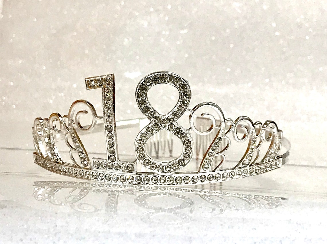18th Birthday tiara 18 Birthday Headband 18 Birthday Party | Etsy