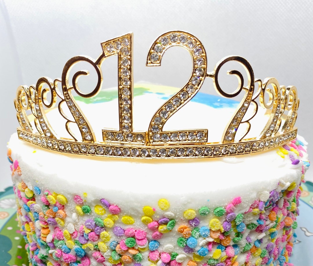 12th Birthday Tiara, 12th Birthday Gift, 12 Birthday Party Tiara, 12th ...