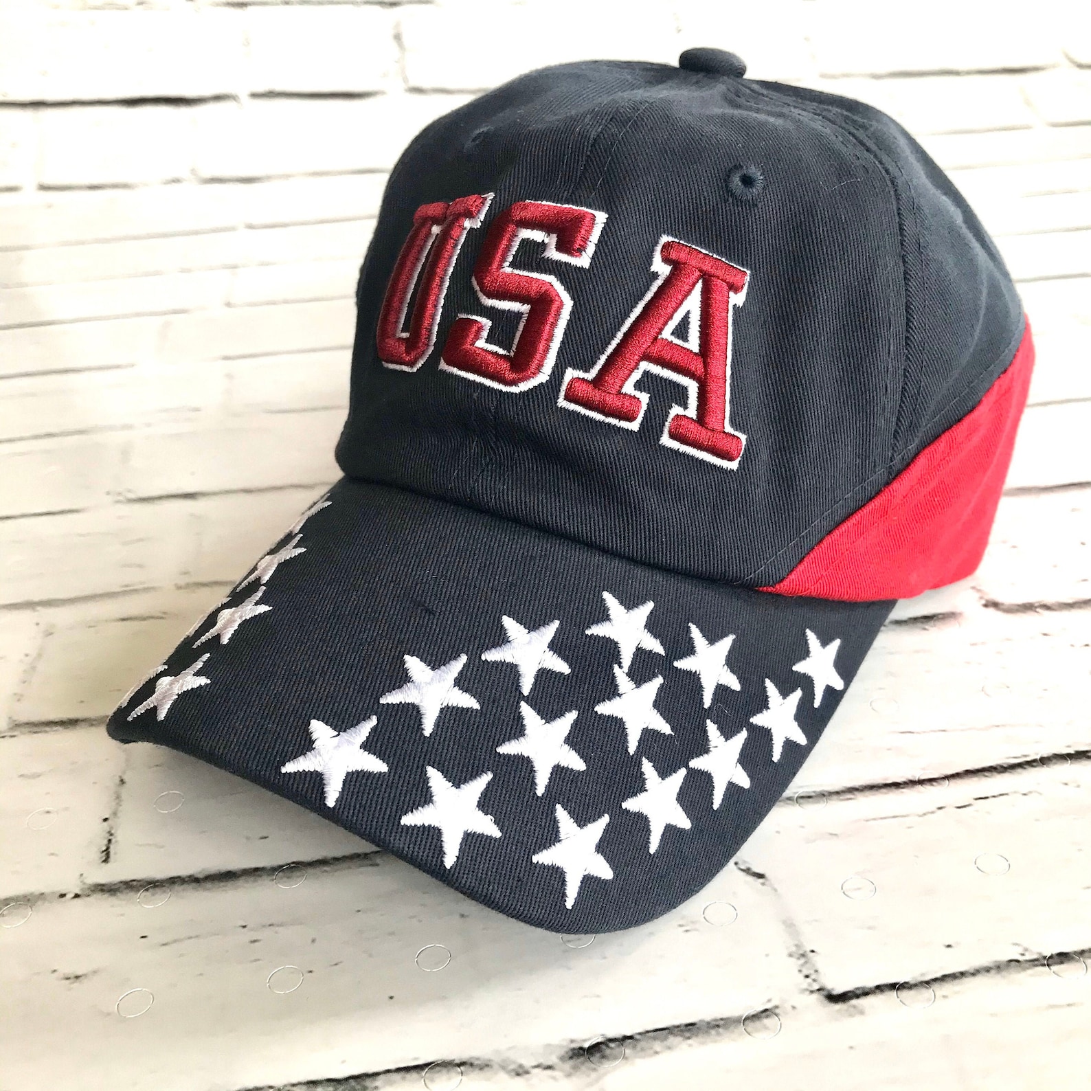American Flag Hat Patriotic Hat USA Flag Hat Stars and - Etsy