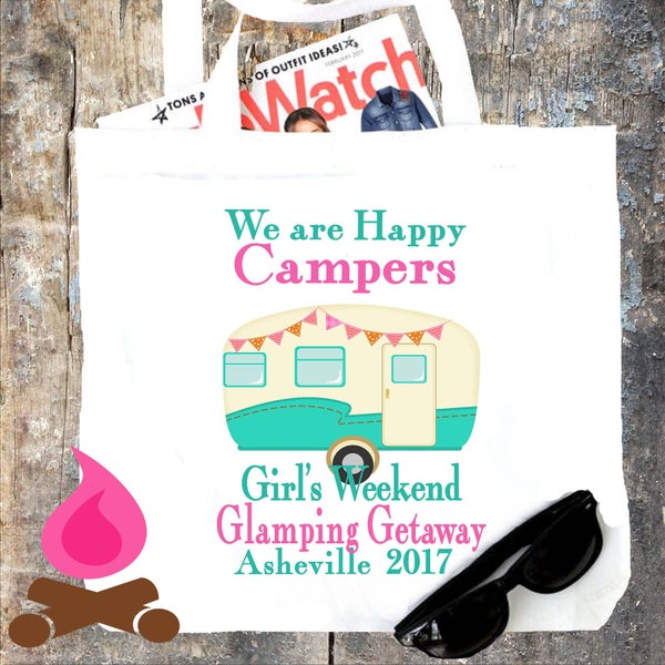 Happy Camper Tote - Etsy