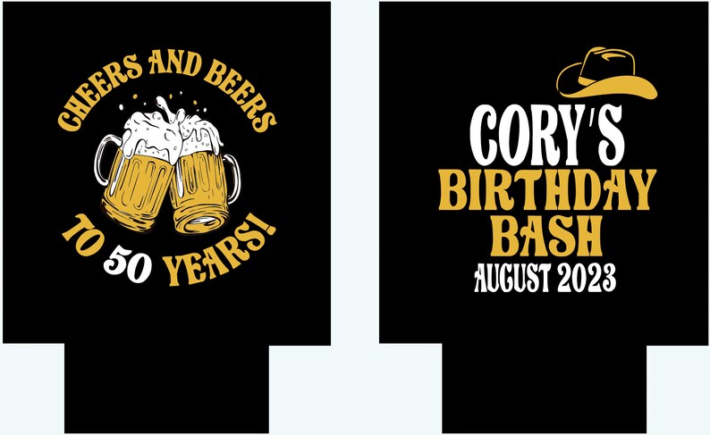 Beers and Cheers Party Favors. 21 30 40 50 Birthday Favors! Cowboy ...
