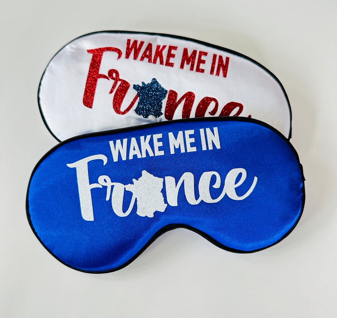 France Sleep Mask! French Bachelorette or Birthday Party FAVORS. France ...