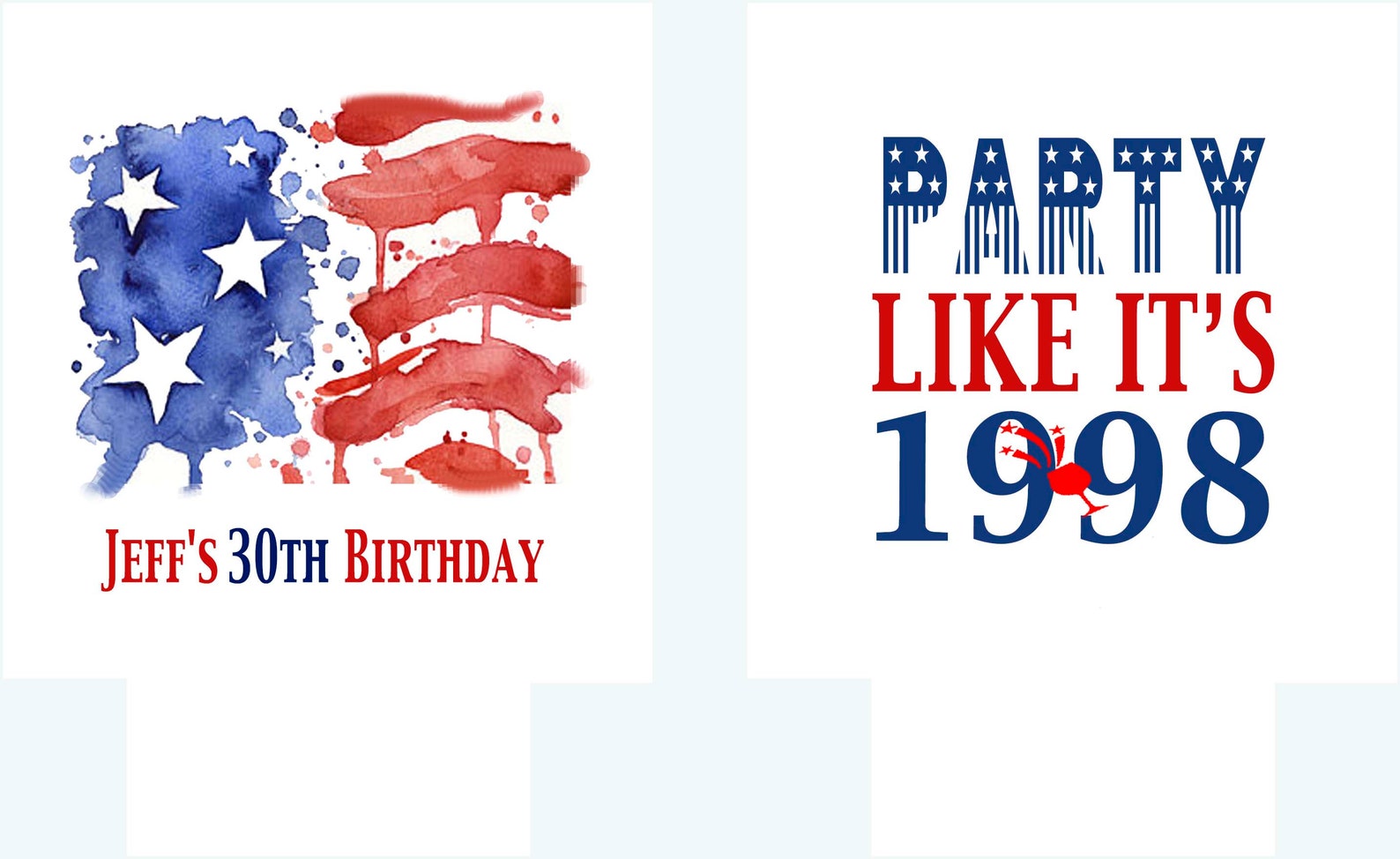 USA Stars and Stripes Party Huggers. USA Birthday Coolies - Etsy