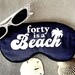 Forty is a Beach Sleep Mask Great 40th Birthday Party FAVORS. Fortieth ...