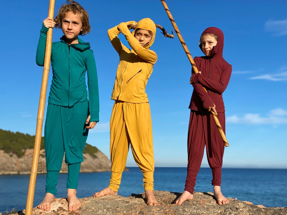 NINJA Kids Suit Set Ninja Clothing Long Sleeve Hoodies for - Etsy