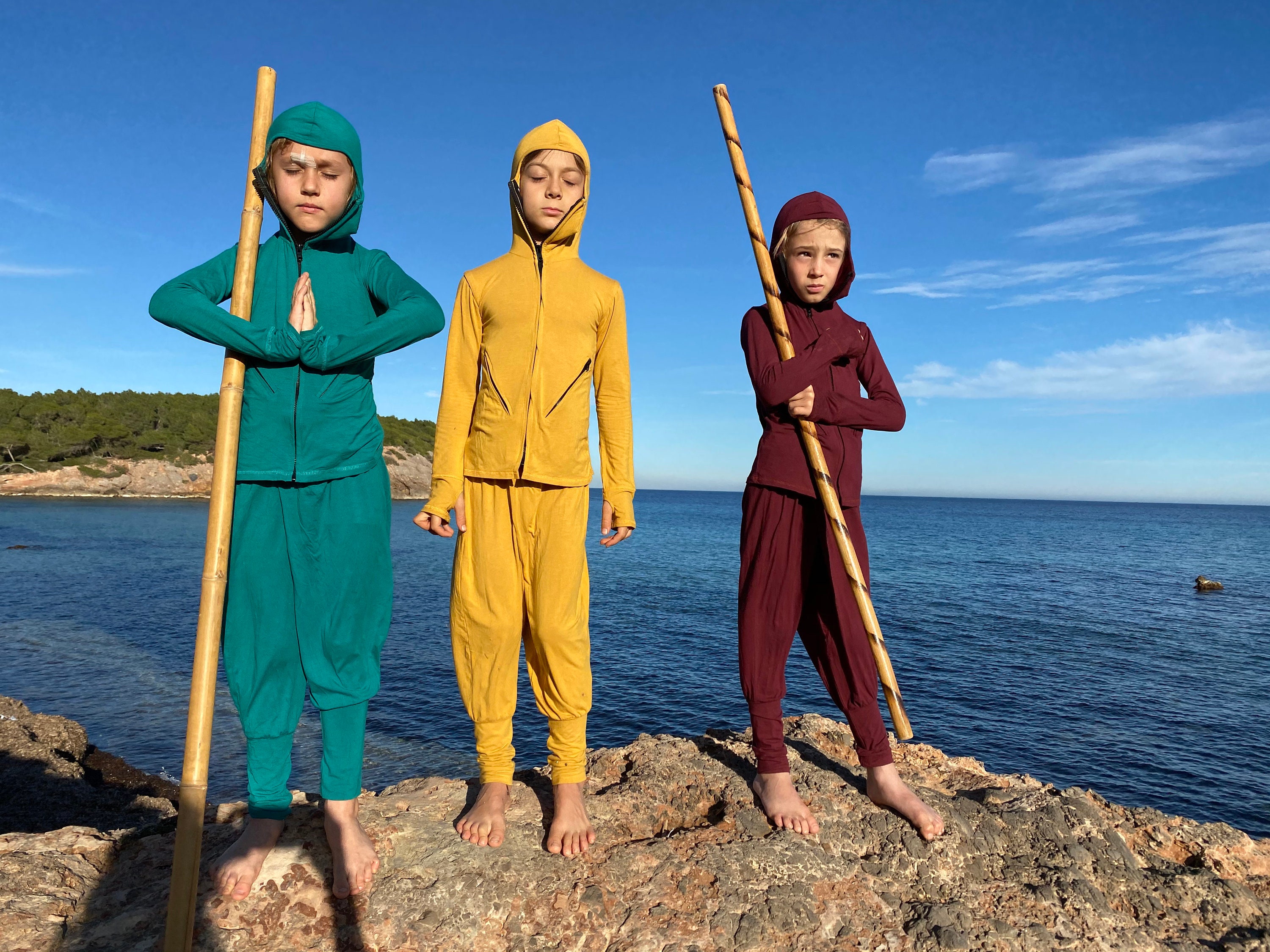 NINJA Kids Suit Set Ninja Clothing Long Sleeve Hoodies for Kids & Harem ...