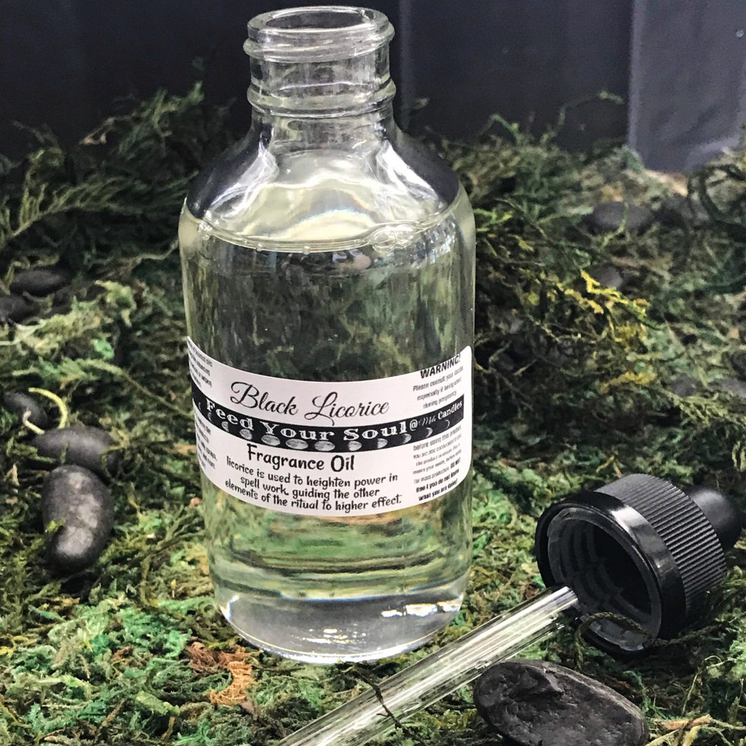 Black Licorice 4oz Clear Glass Bottle Fragrance Oil - Etsy