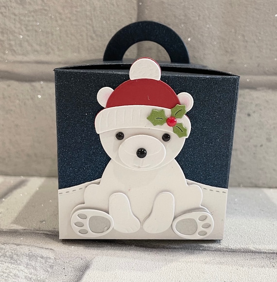 Polar bear Christmas Favour Box Favours Christmas Table | Etsy