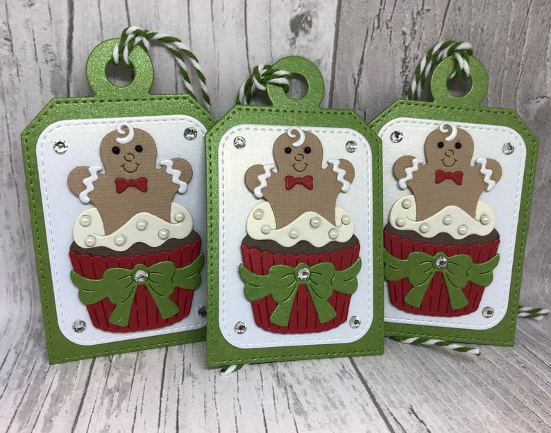 Christmas Gift Tags, Gingerbread Gift Tags, Holiday Gift Tags, Present ...