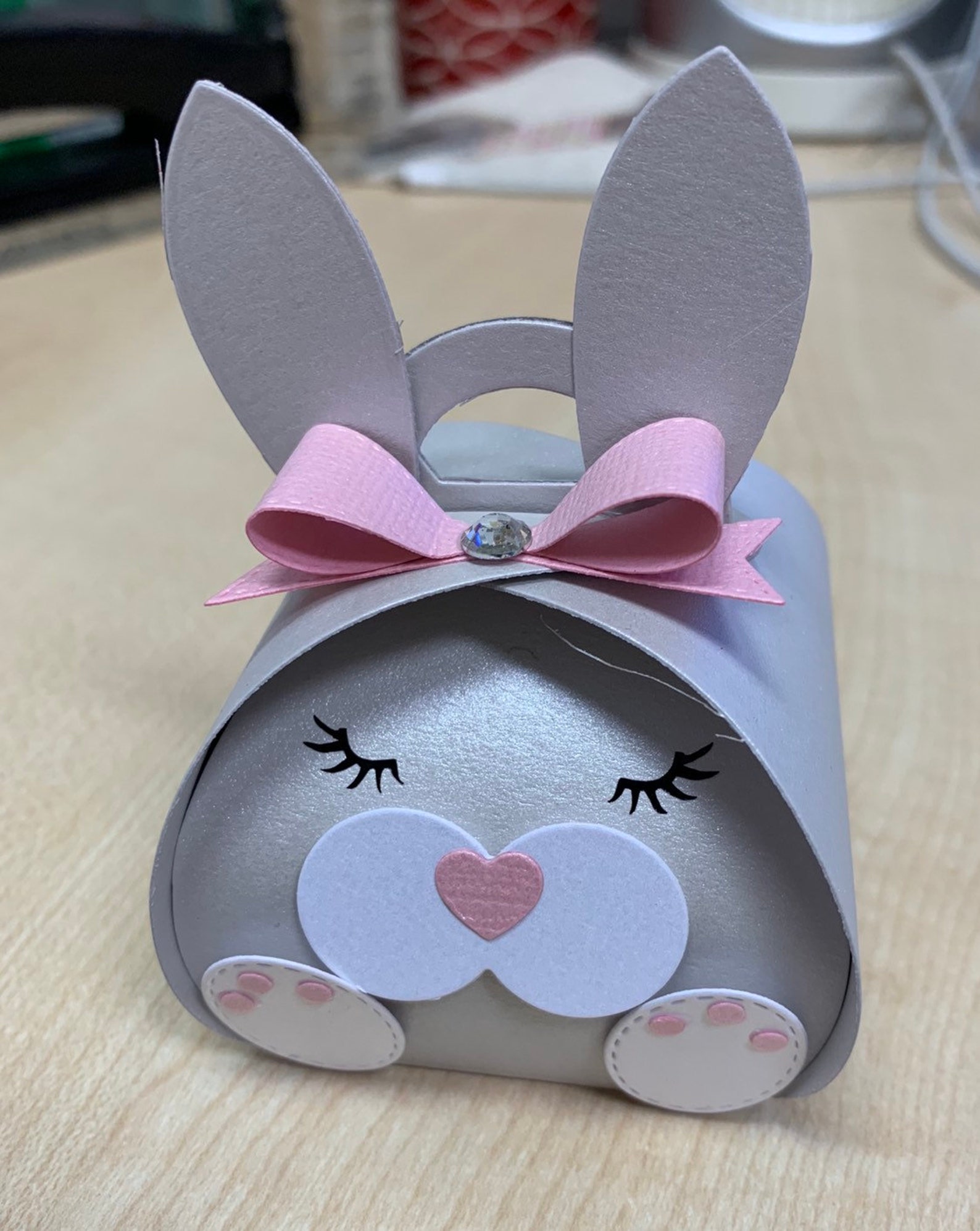 Easter Basket Bunny Gift Box Easter Favour Easter - Etsy