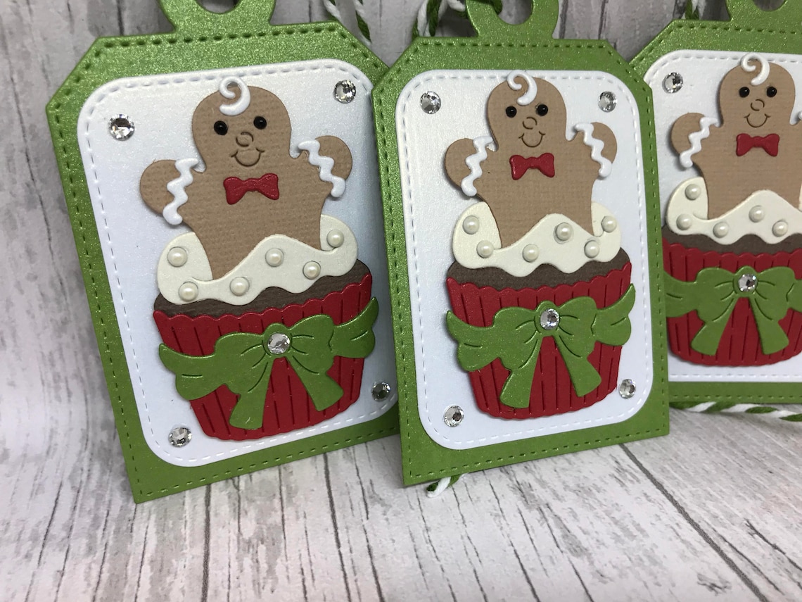 Christmas Gift Tags Gingerbread Gift Tags Holiday Gift Tags | Etsy