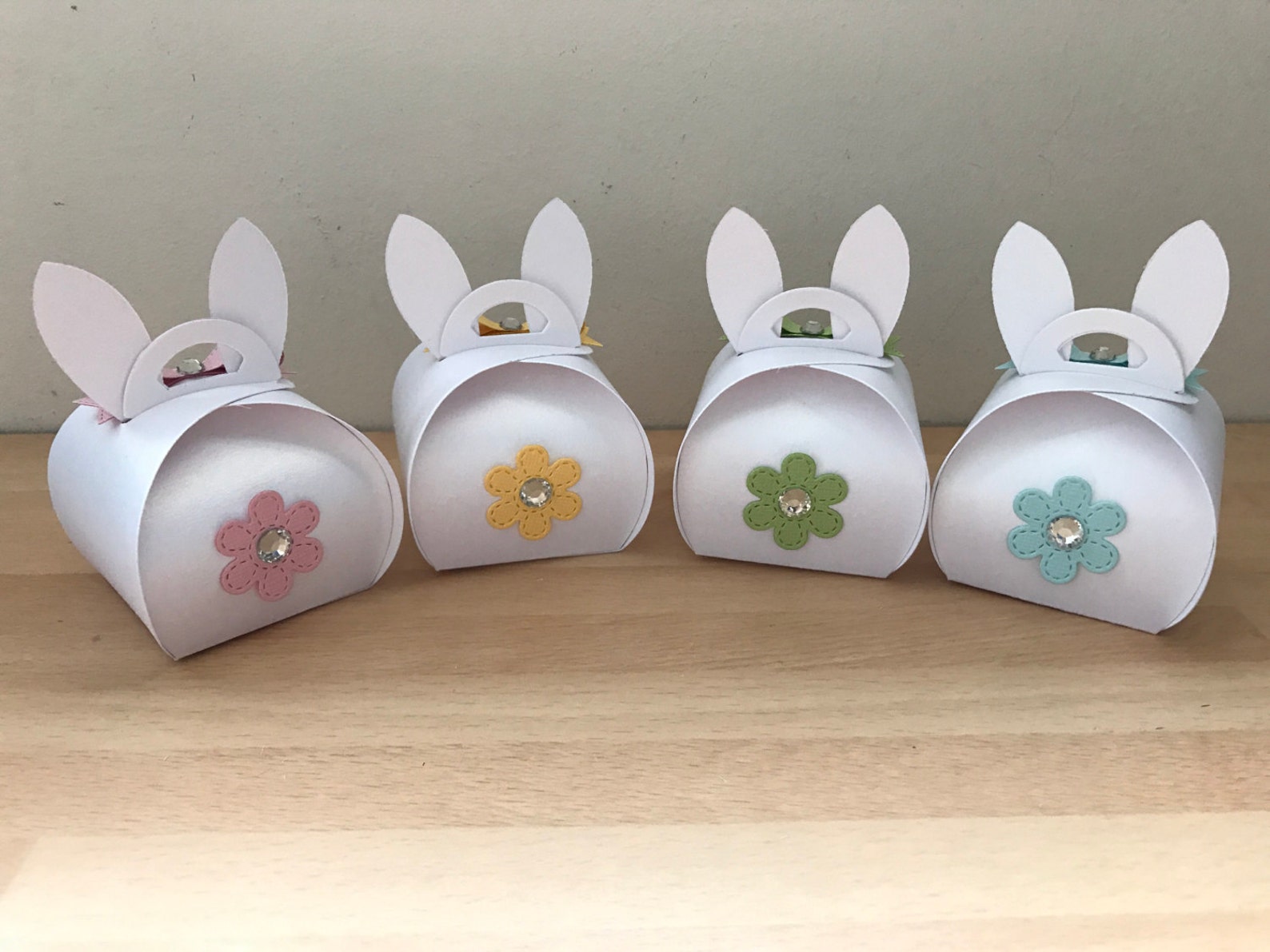 Easter Basket Bunny Gift Box Easter Favour Easter - Etsy