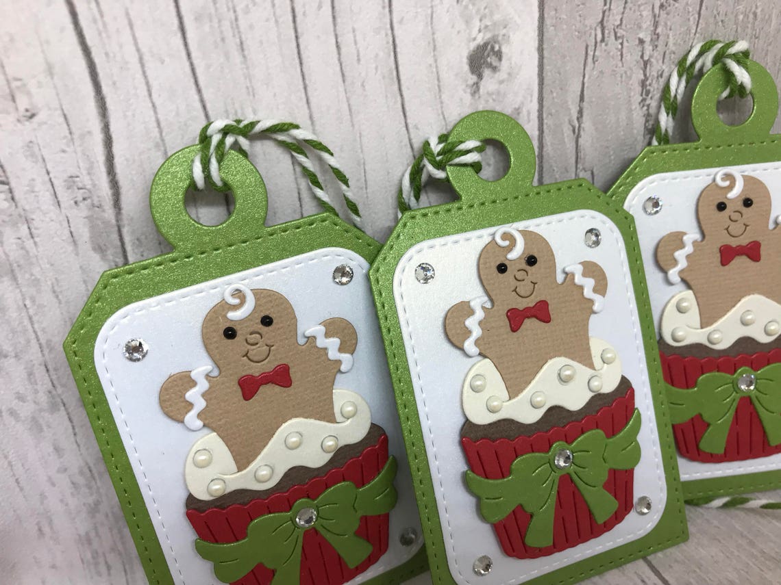 Christmas Gift Tags Gingerbread Gift Tags Holiday Gift Tags | Etsy