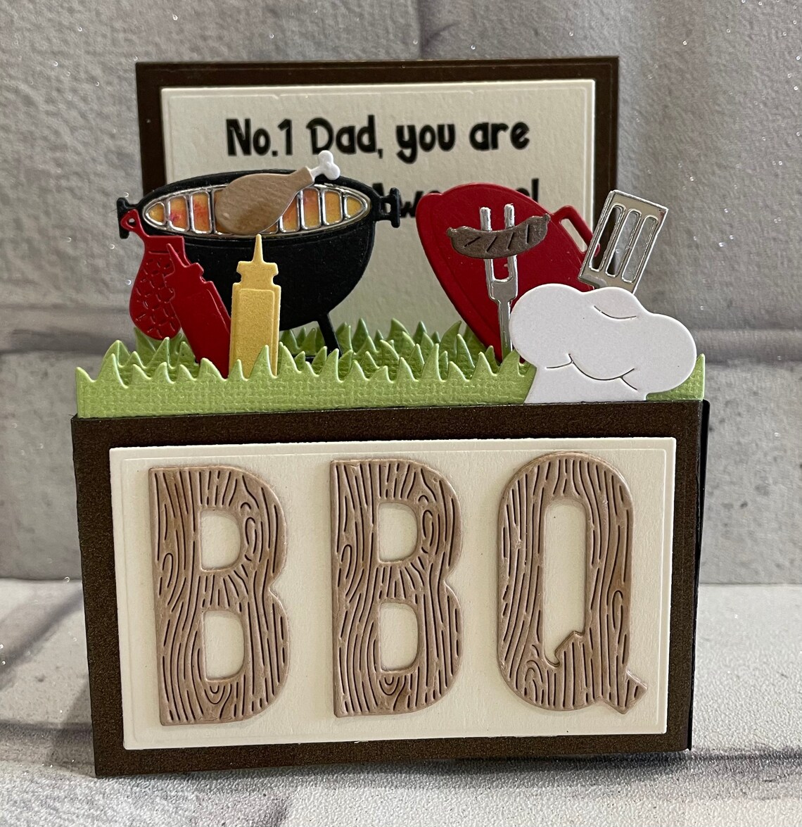 Fathers Day card BBQ card daddys day card mens birthday | Etsy