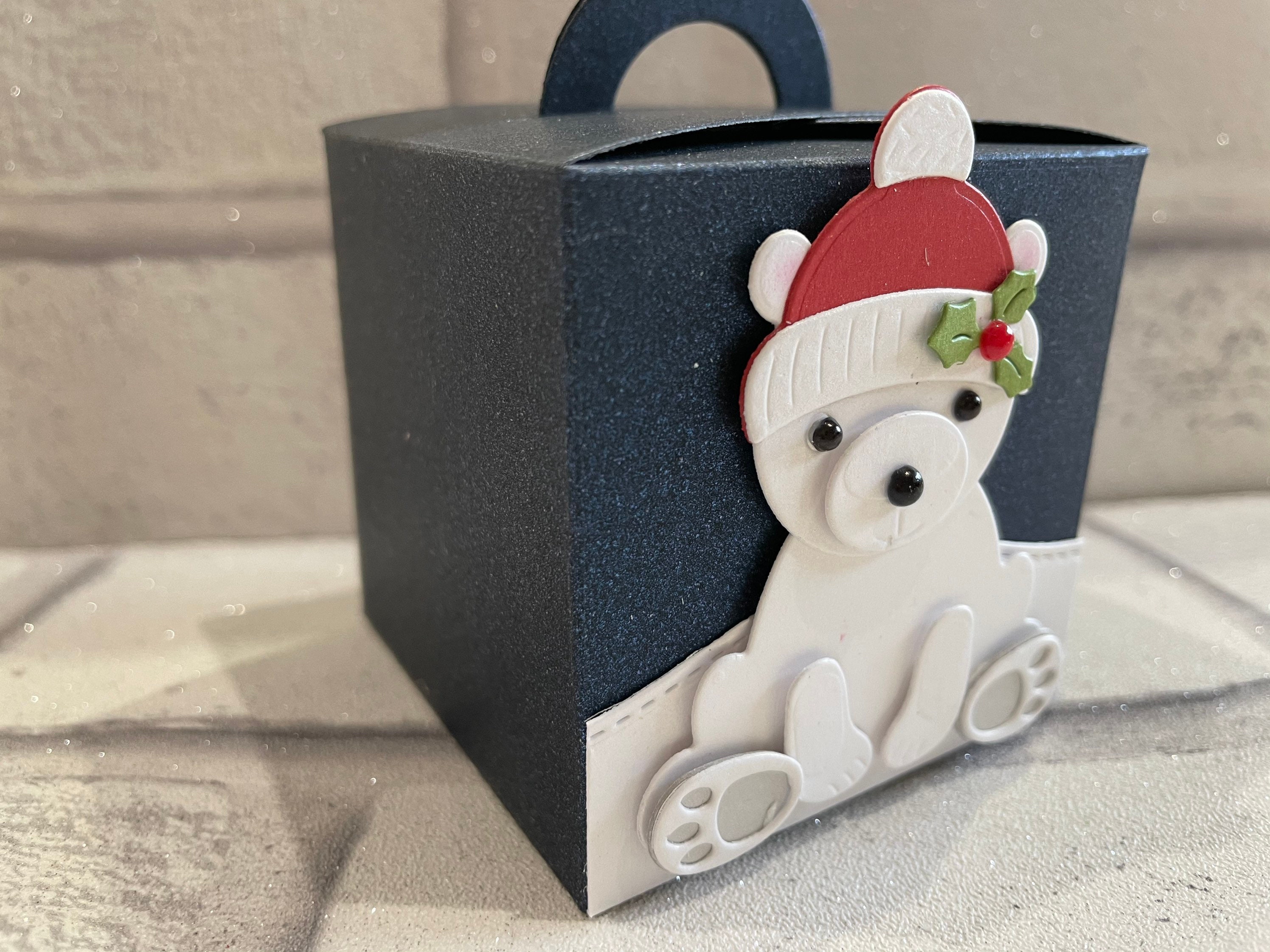 Polar bear Christmas Favour Box Favours Christmas Table | Etsy